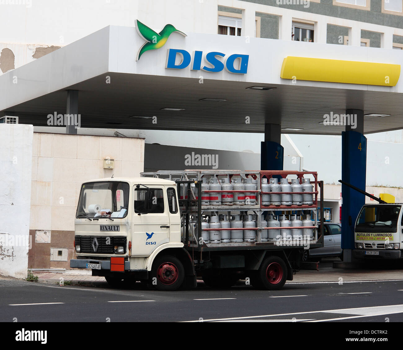 A DISA bottled gas delivery lorry Stock Photo - Alamy