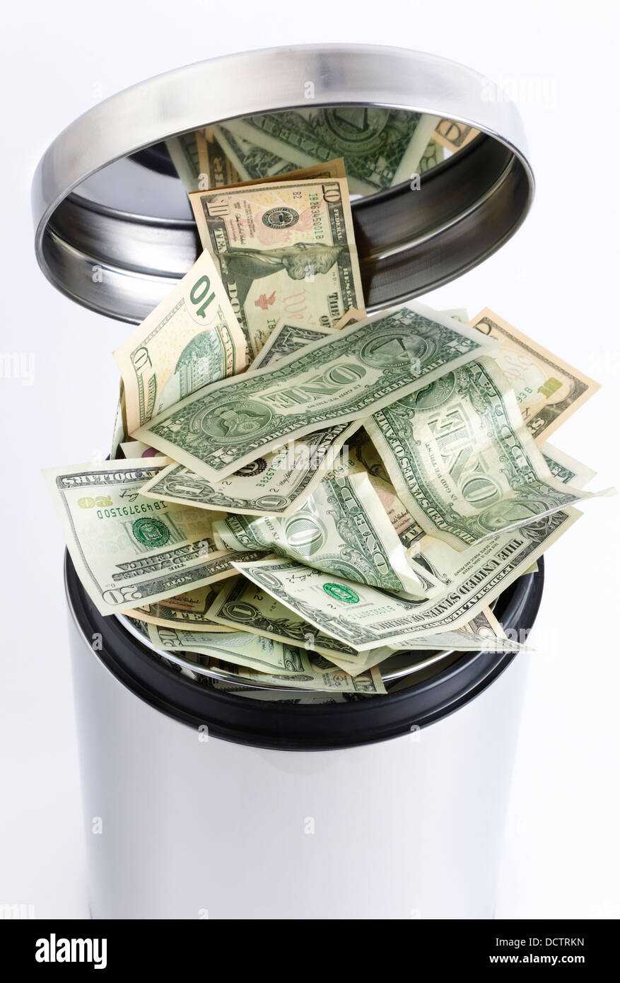 Crumpled dollar bin hi-res stock photography and images - Alamy
