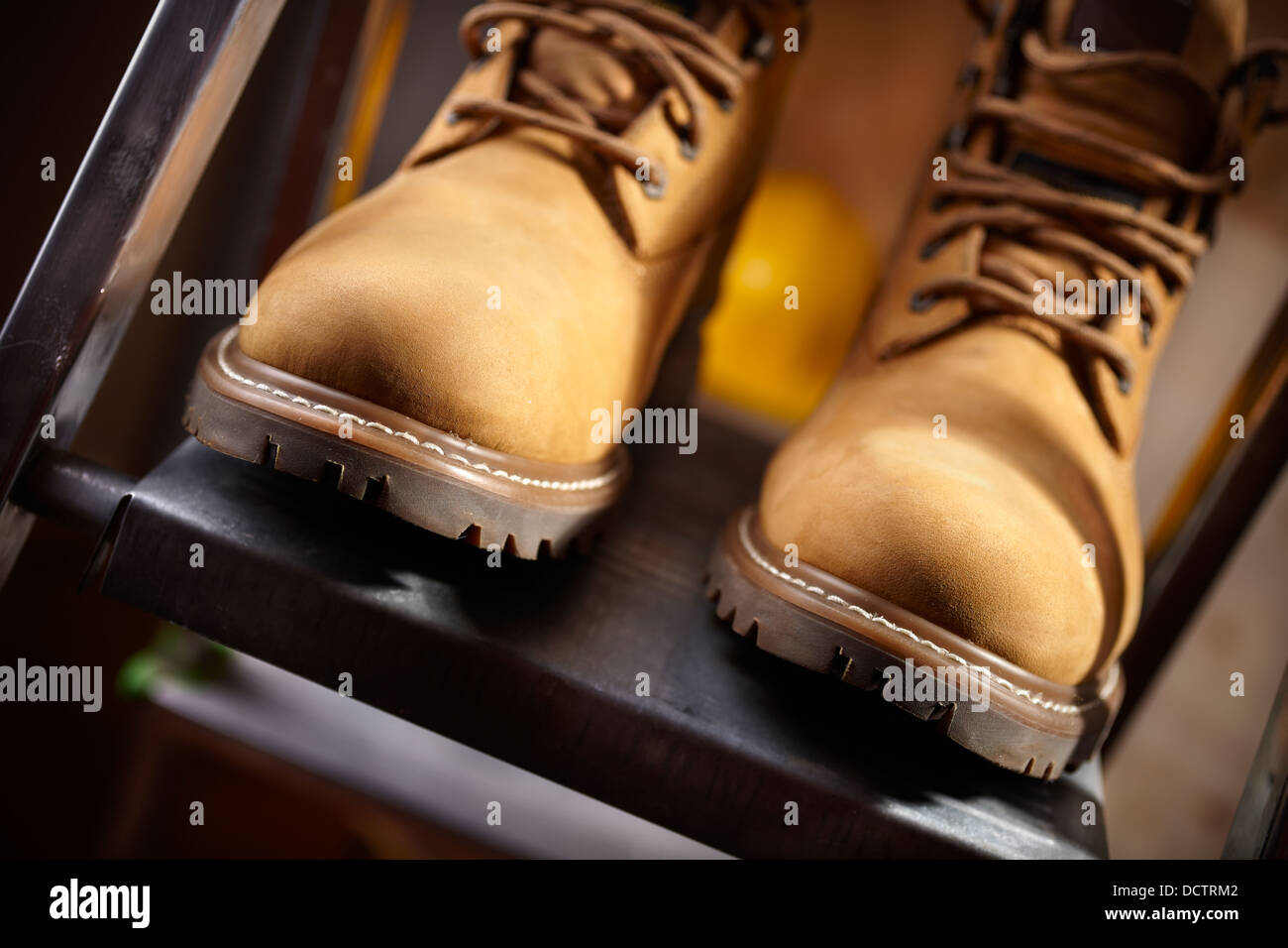 boots of constructor Stock Photo - Alamy