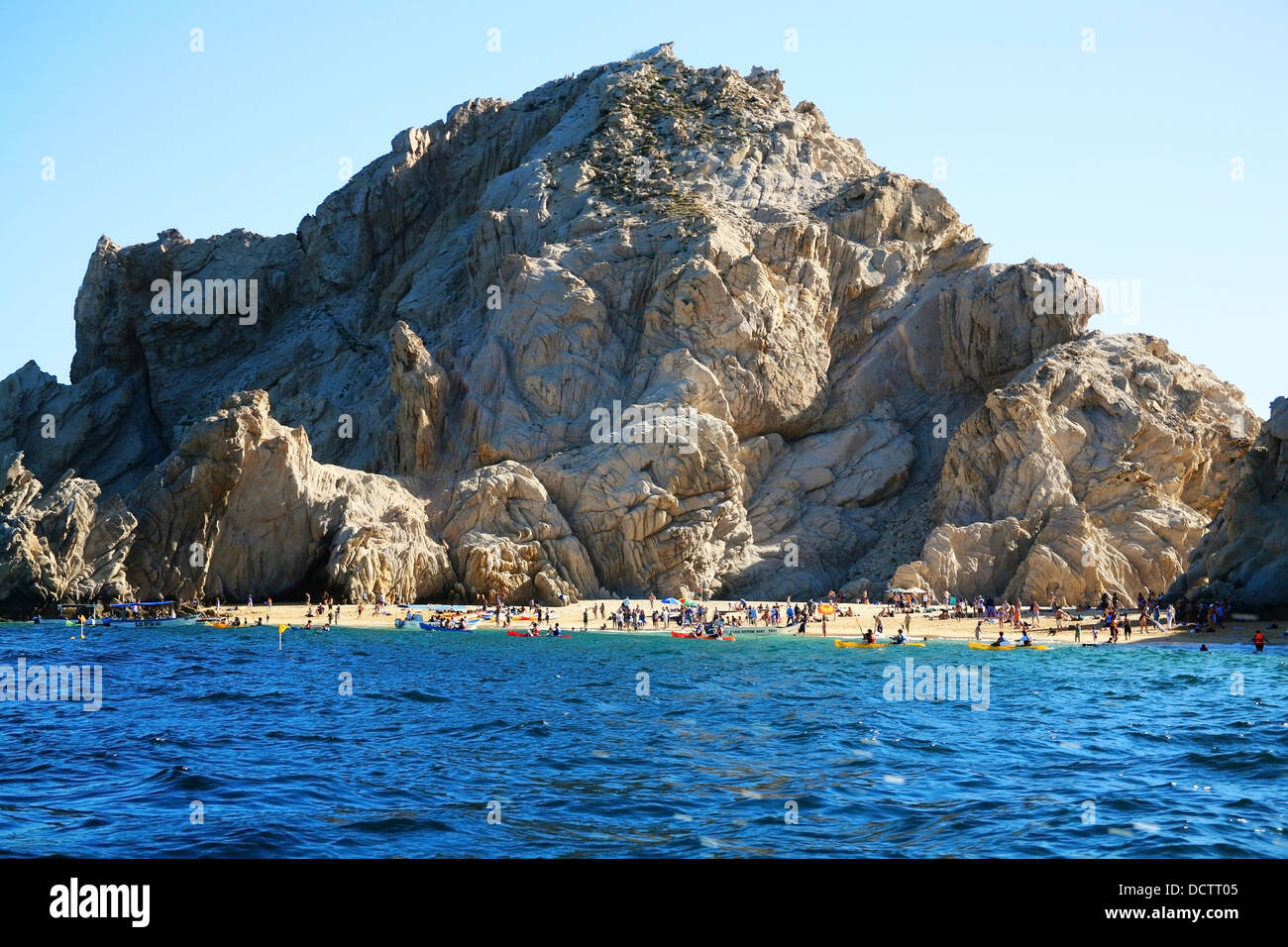 Beach With Mountain Backdrop, Cabo San Lucas, Mexico Stock Photo - Alamy