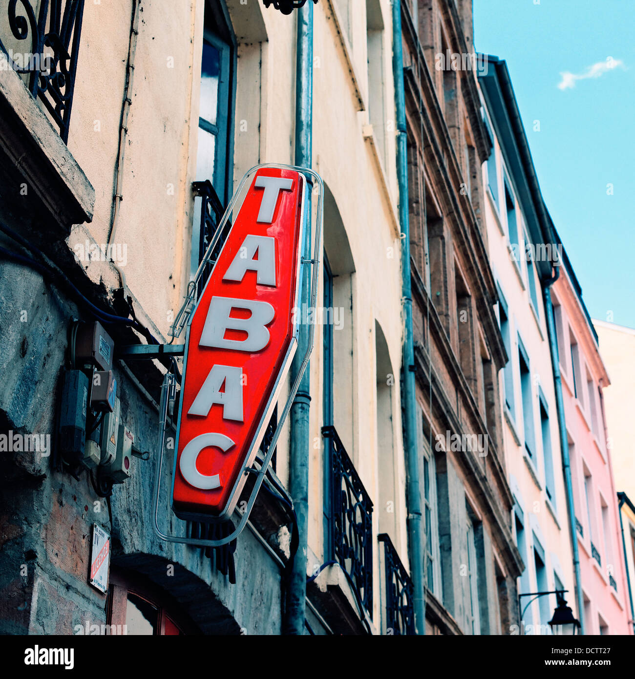 French Tabac Sign Stock Photo - Alamy