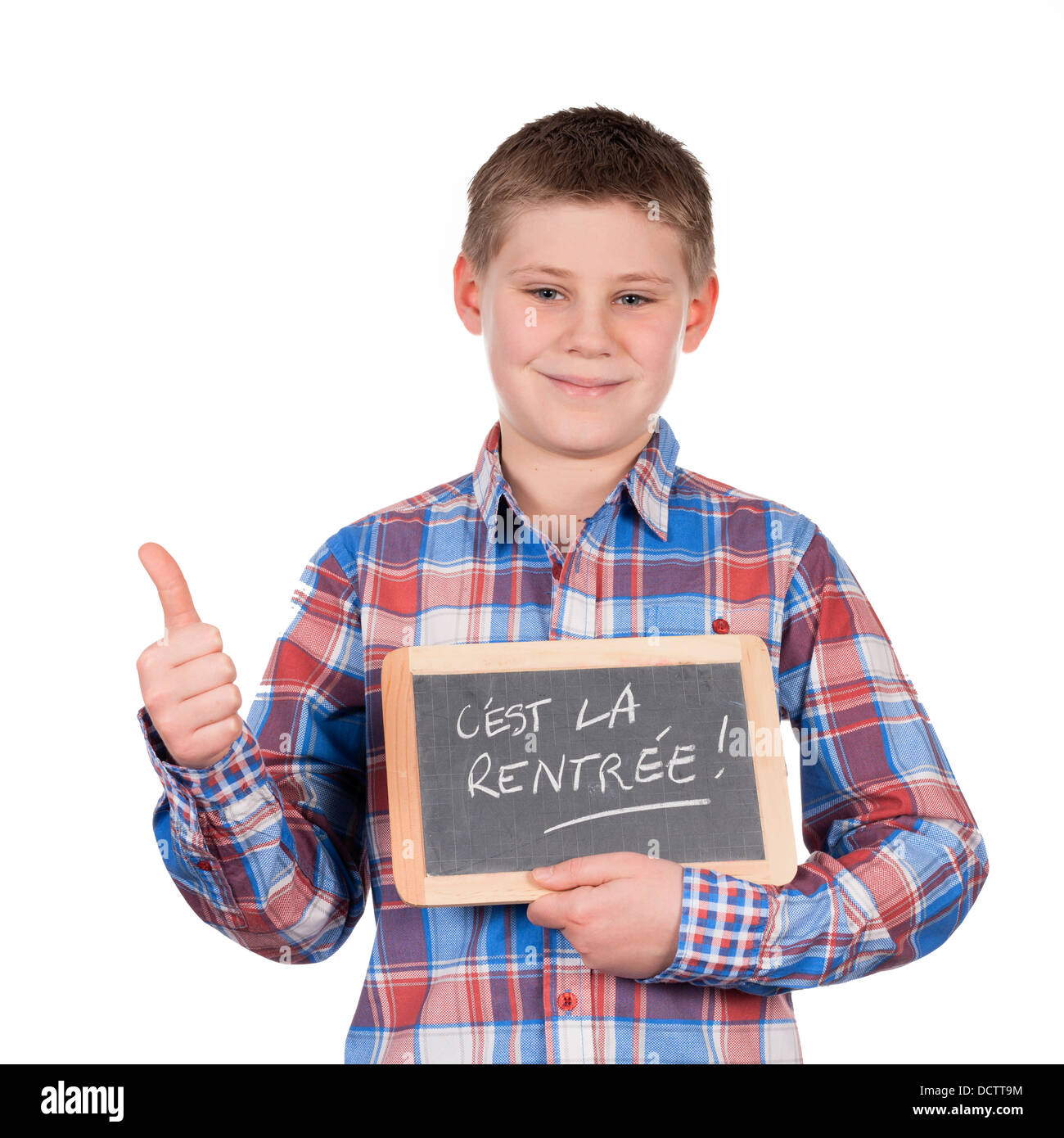 boy holding slate Stock Photo - Alamy