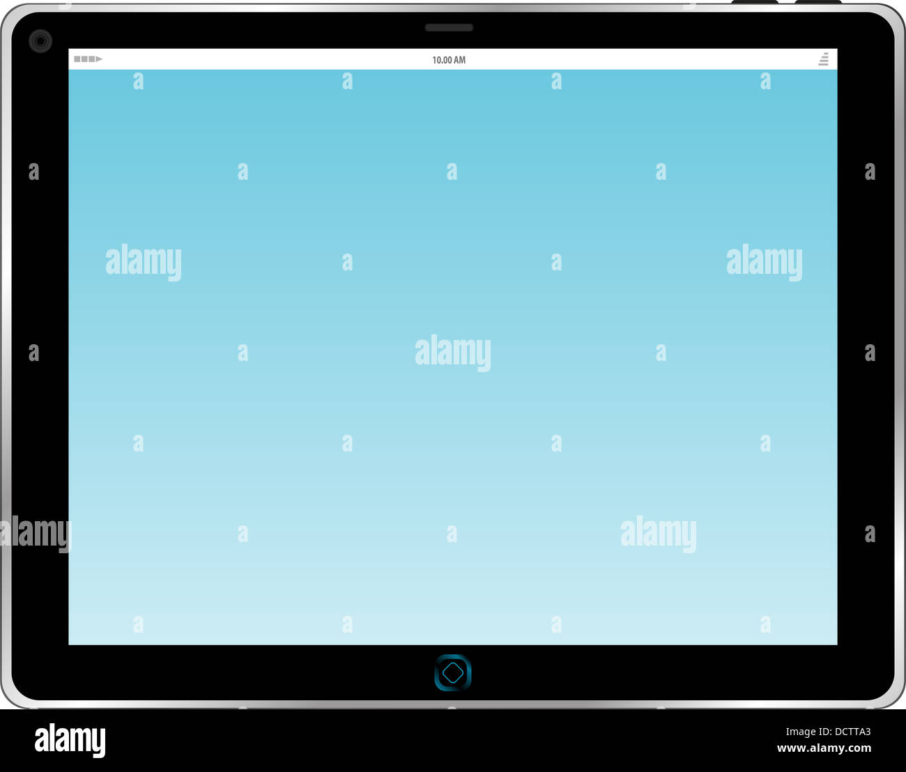 touchpad or tablet pc isolated on white - Original design Stock Photo ...