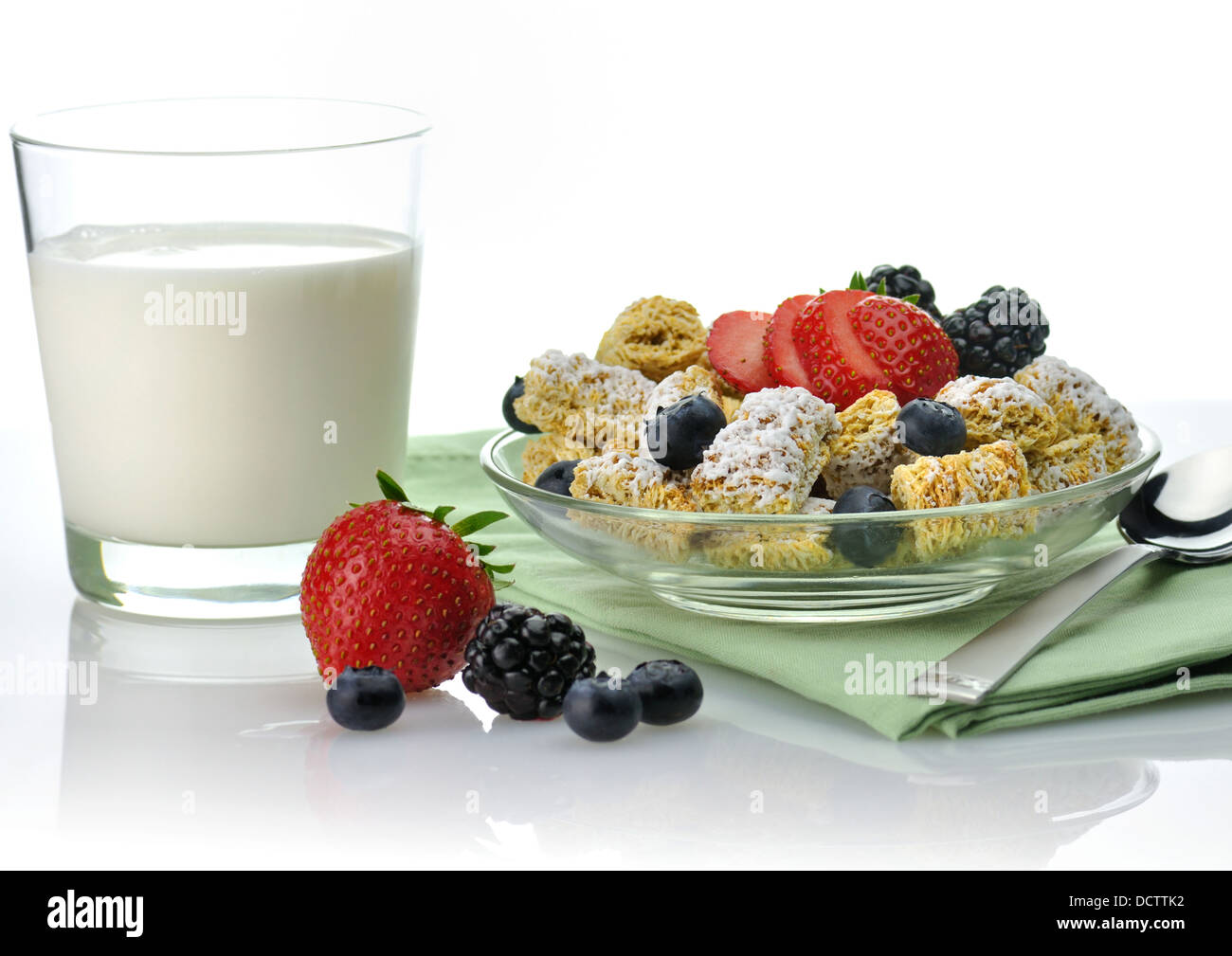 healthy breakfast,Shredded Wheat Cereal Stock Photo - Alamy