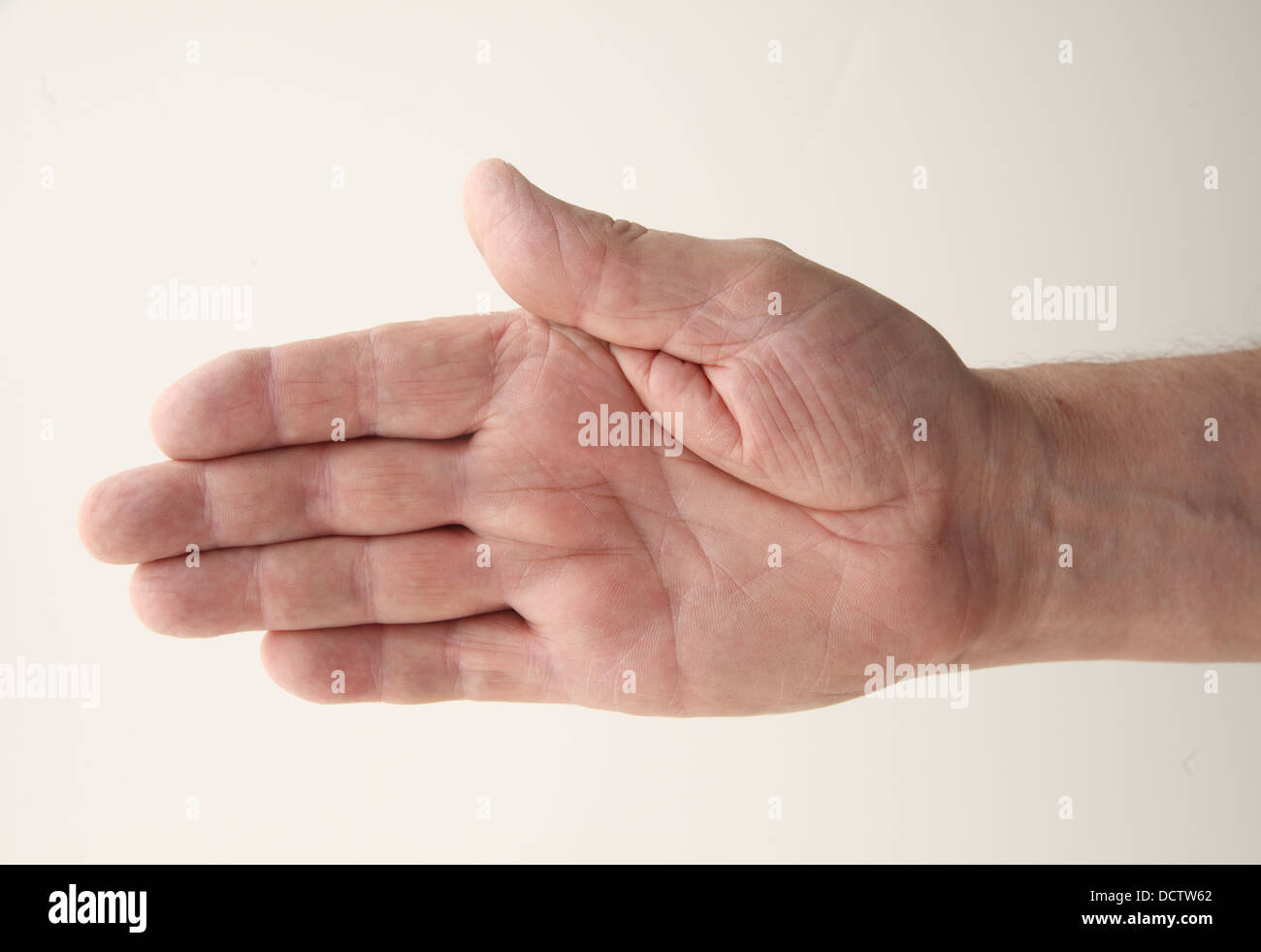 senior man extends his right hand Stock Photo - Alamy