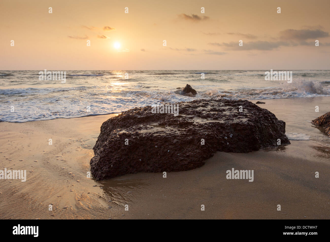 Indian Ocean at sunset. Varkala. Kerala. India Stock Photo - Alamy