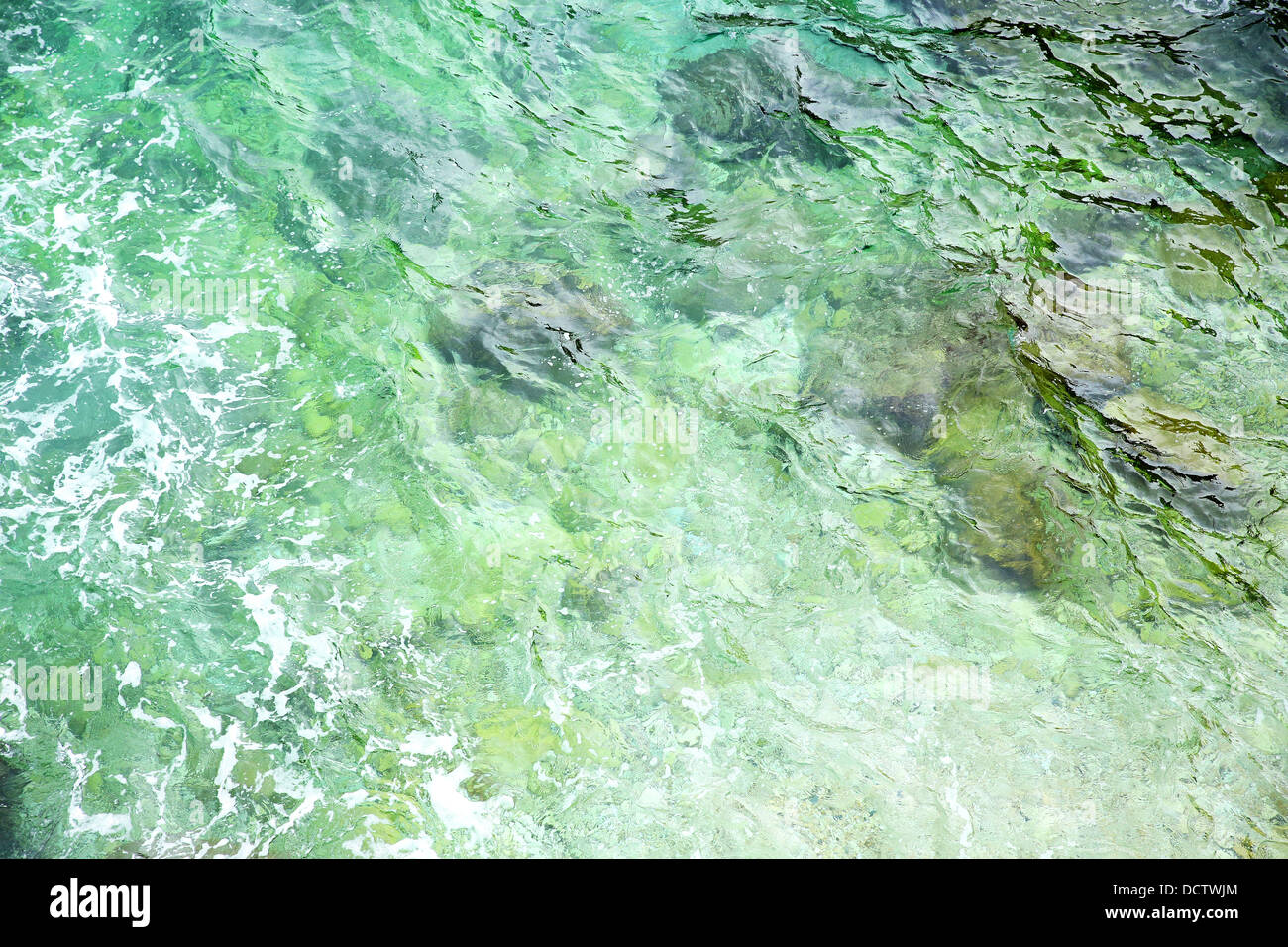 Clear green ocean water in Malta Stock Photo - Alamy