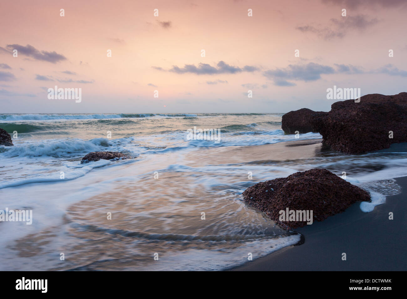 Indian Ocean at sunset. Varkala. Kerala. India Stock Photo - Alamy