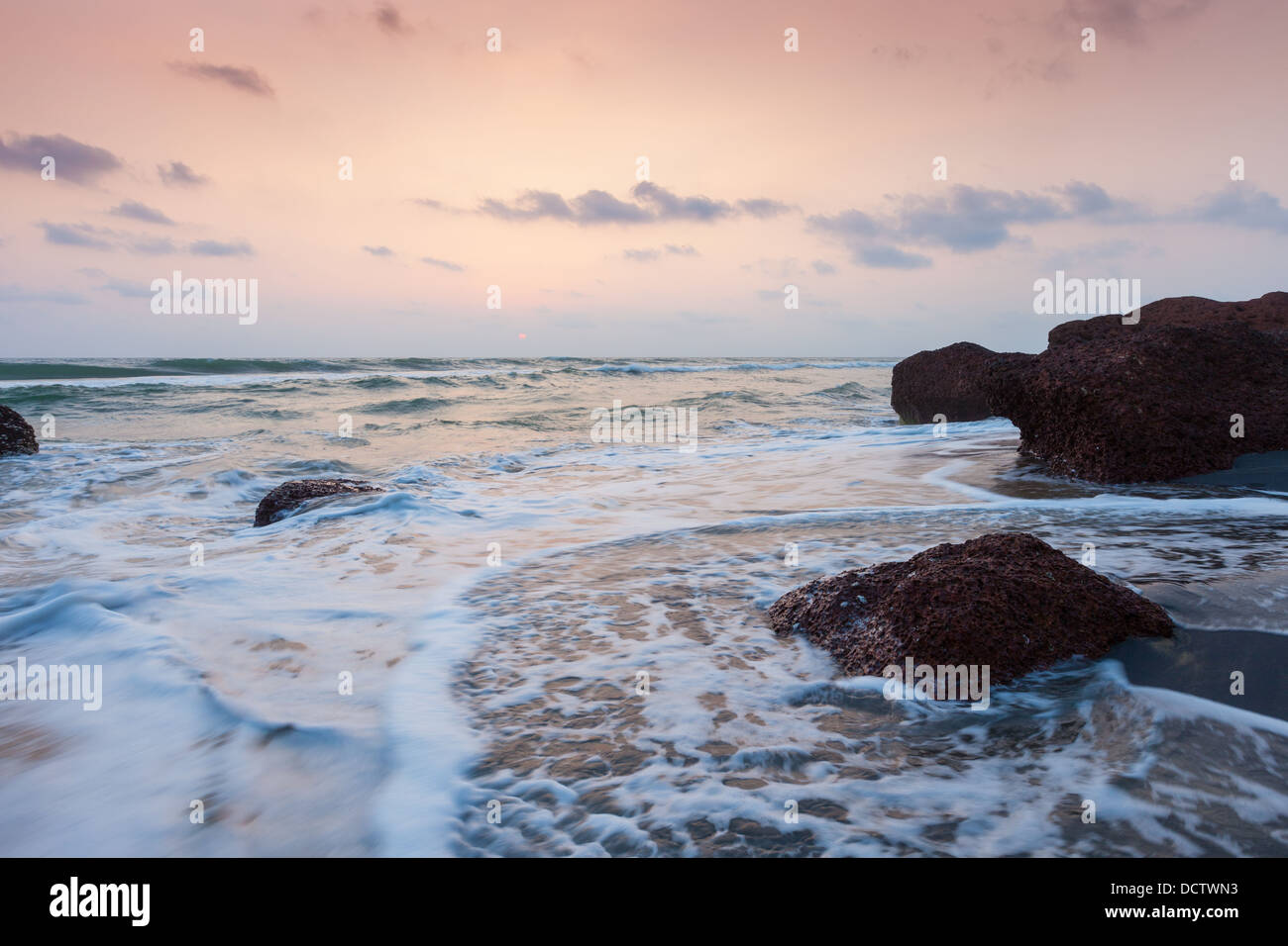Indian Ocean at sunset. Varkala. Kerala. India Stock Photo - Alamy