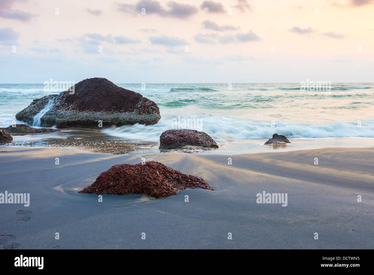 Indian Ocean at sunset. Varkala. Kerala. India Stock Photo - Alamy