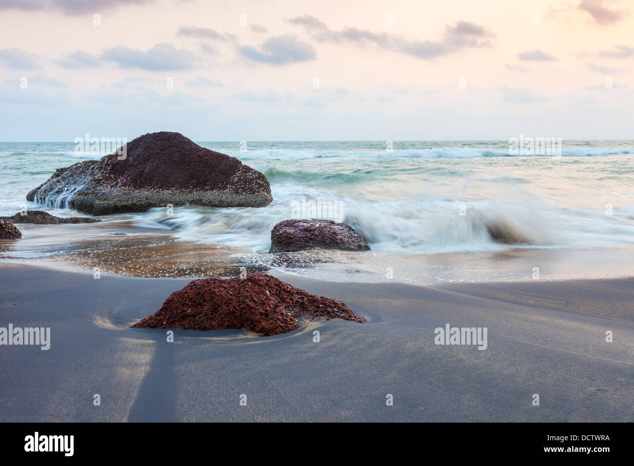 Indian Ocean at sunset. Varkala. Kerala. India Stock Photo - Alamy