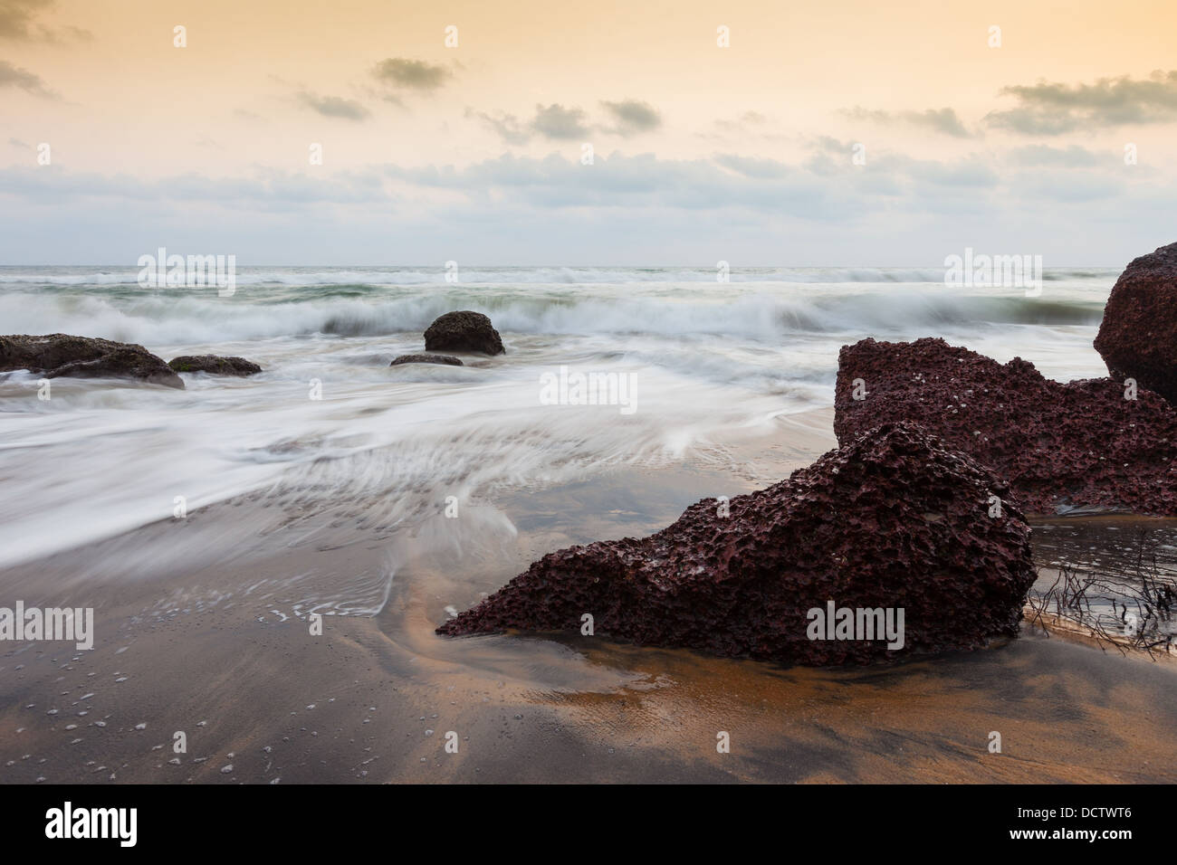 Indian Ocean at sunset. Varkala. Kerala. India Stock Photo - Alamy