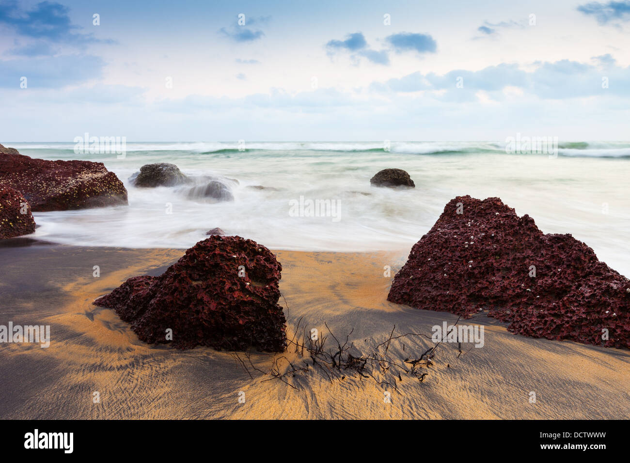 Indian Ocean at sunset. Varkala. Kerala. India Stock Photo - Alamy