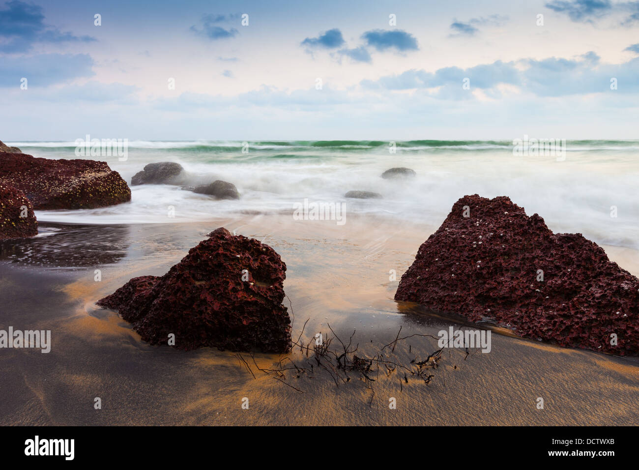 Indian Ocean at sunset. Varkala. Kerala. India Stock Photo - Alamy