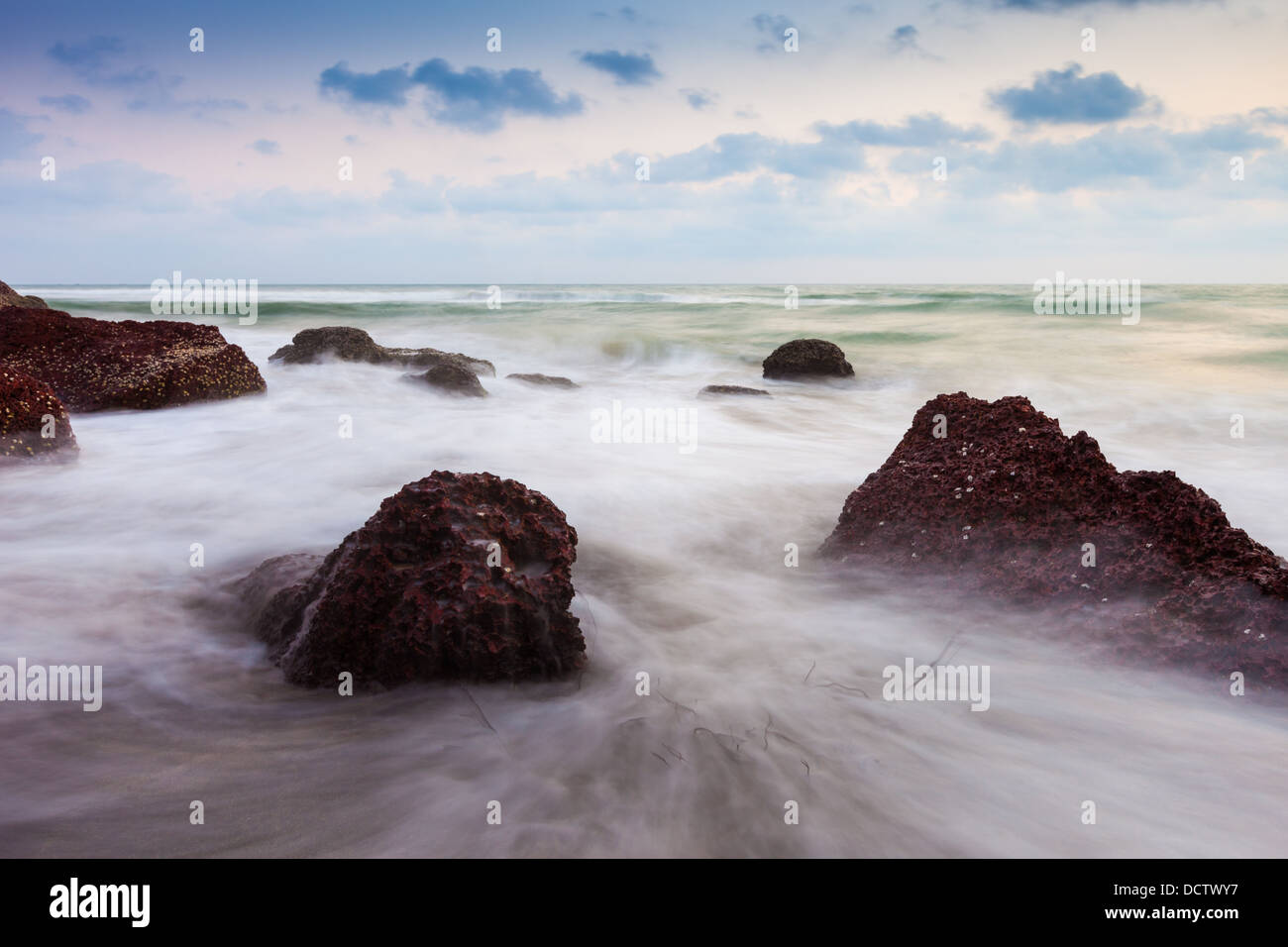 Indian Ocean at sunset. Varkala. Kerala. India Stock Photo - Alamy
