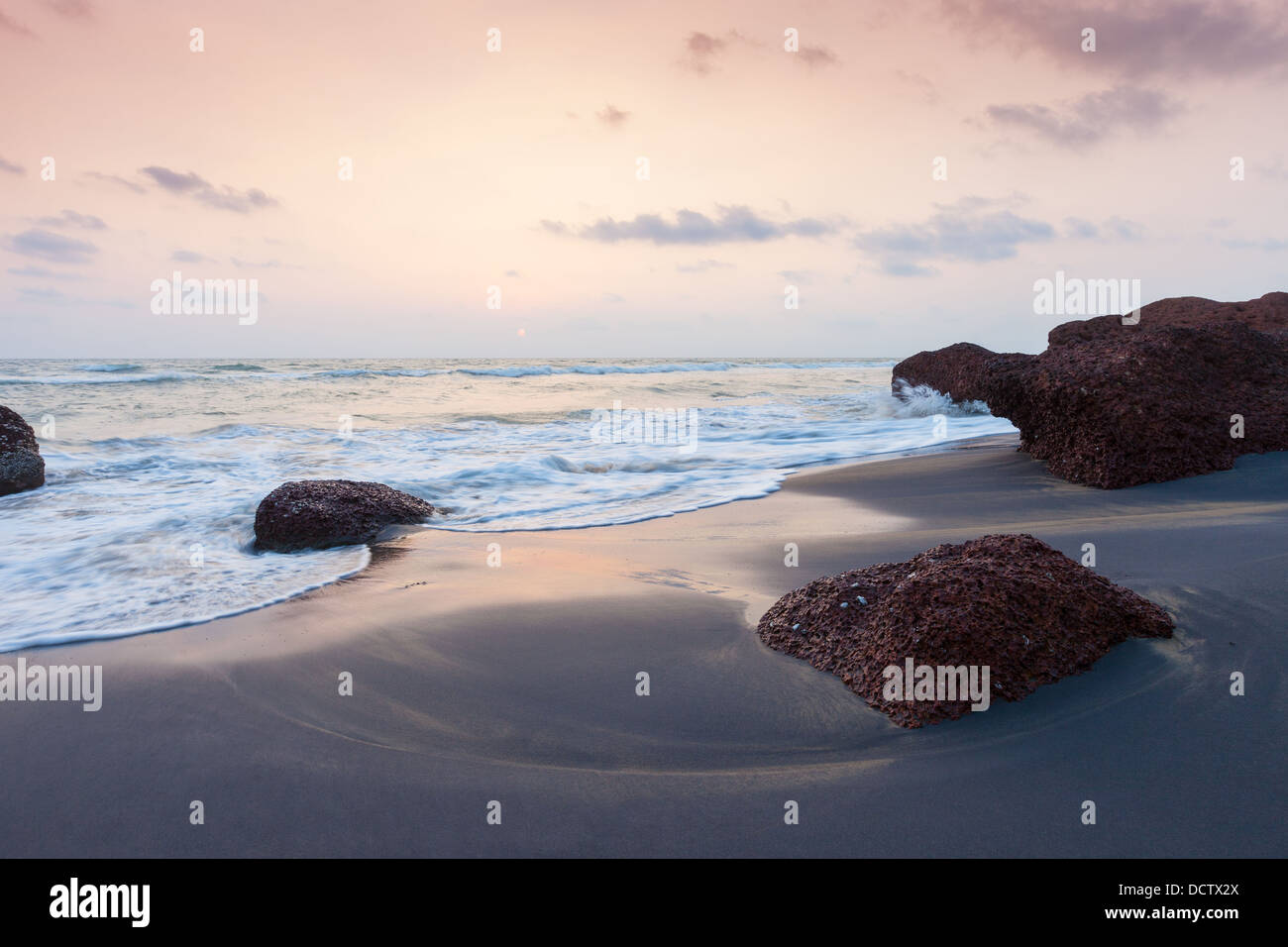 Indian Ocean at sunset. Varkala. Kerala. India Stock Photo - Alamy