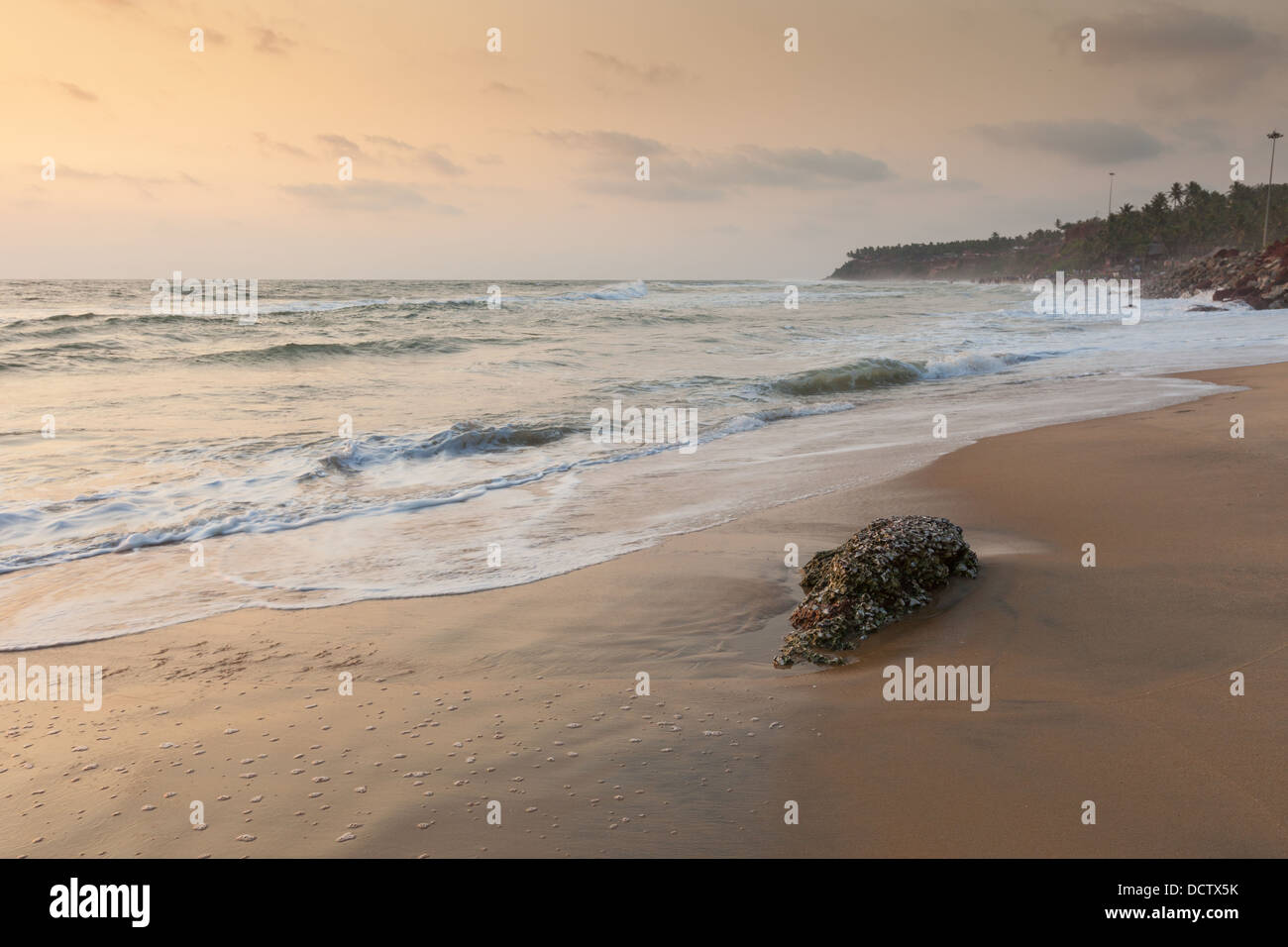 Indian Ocean at sunset. Varkala. Kerala. India Stock Photo - Alamy