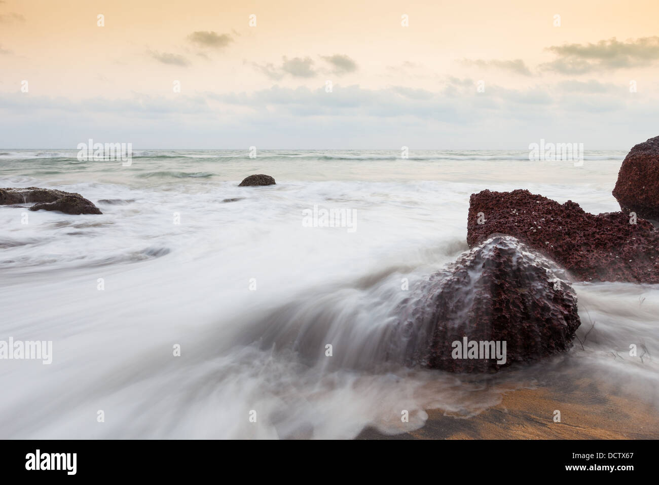 Indian Ocean at sunset. Varkala. Kerala. India Stock Photo - Alamy