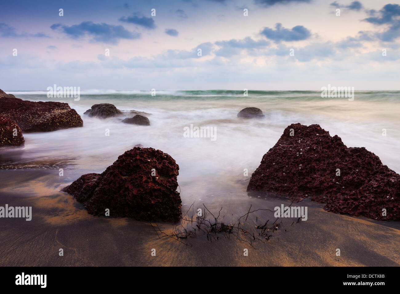 Indian Ocean at sunset. Varkala. Kerala. India Stock Photo - Alamy