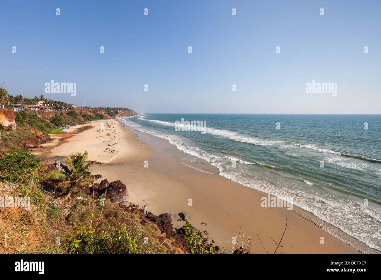Varkala beach view. Kerala. India Stock Photo - Alamy