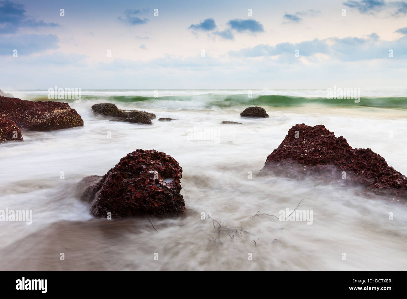 Indian Ocean at sunset. Varkala. Kerala. India Stock Photo - Alamy