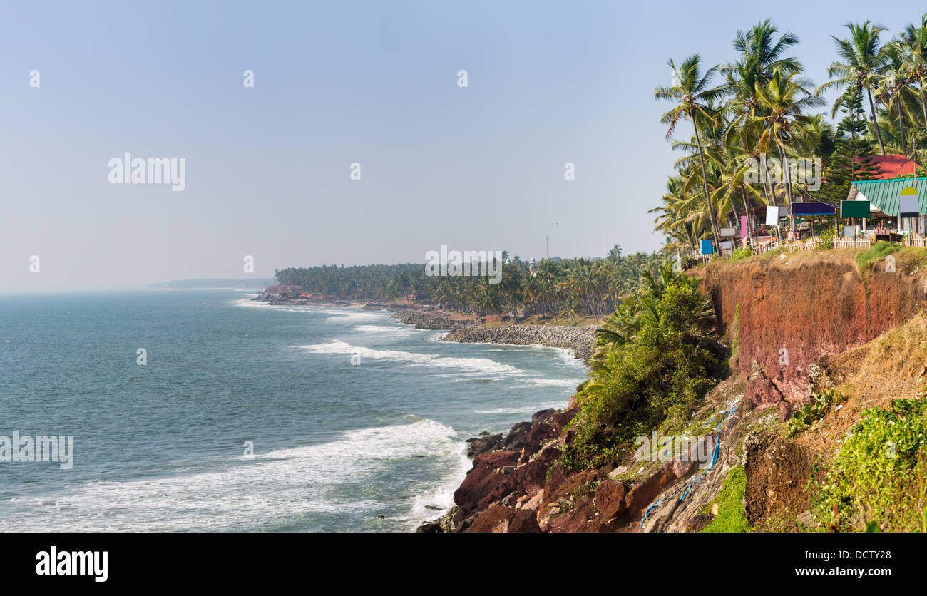 Varkala beach view. Kerala. India Stock Photo - Alamy