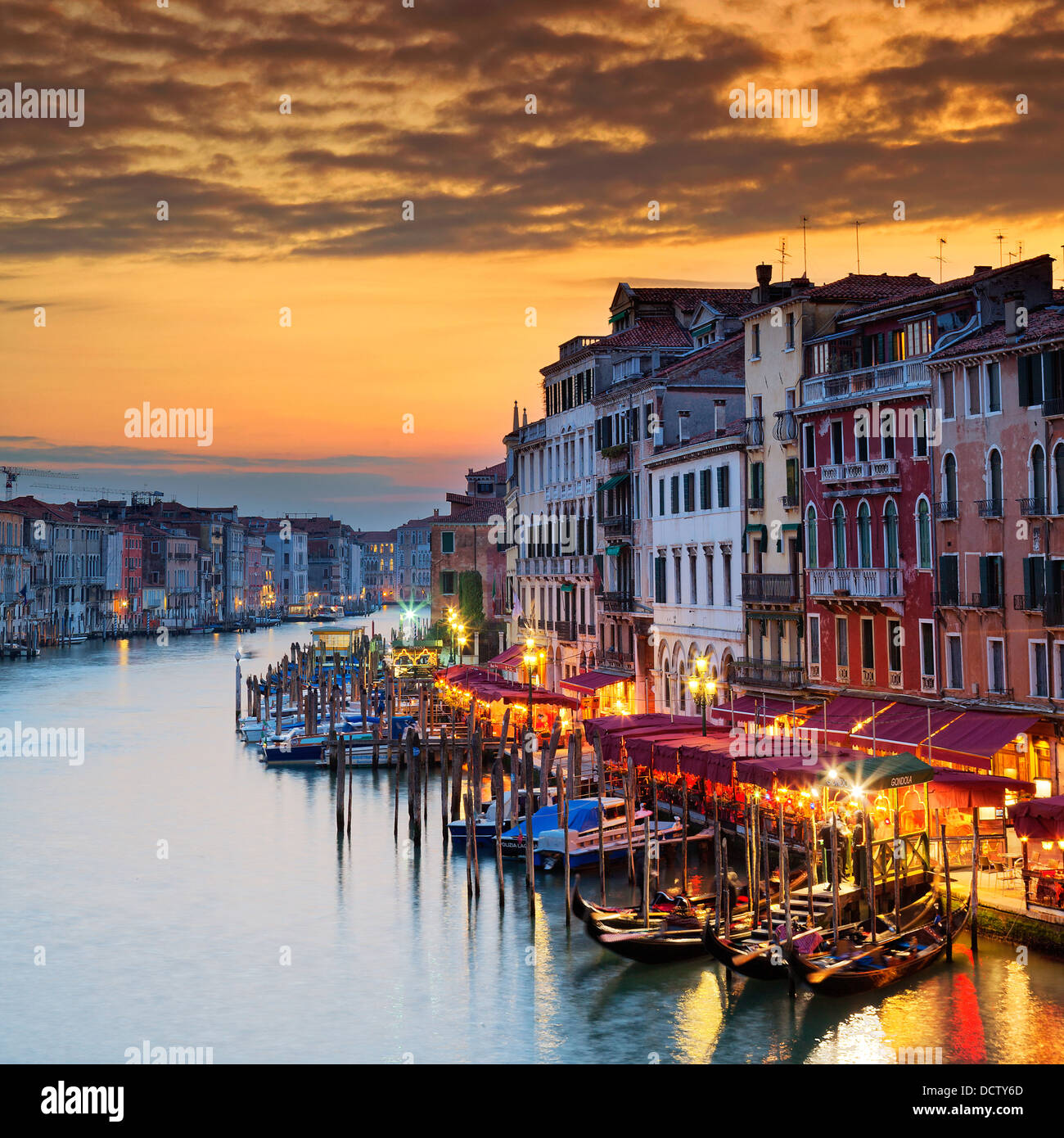 Famous Grand Canal at sunset Stock Photo - Alamy