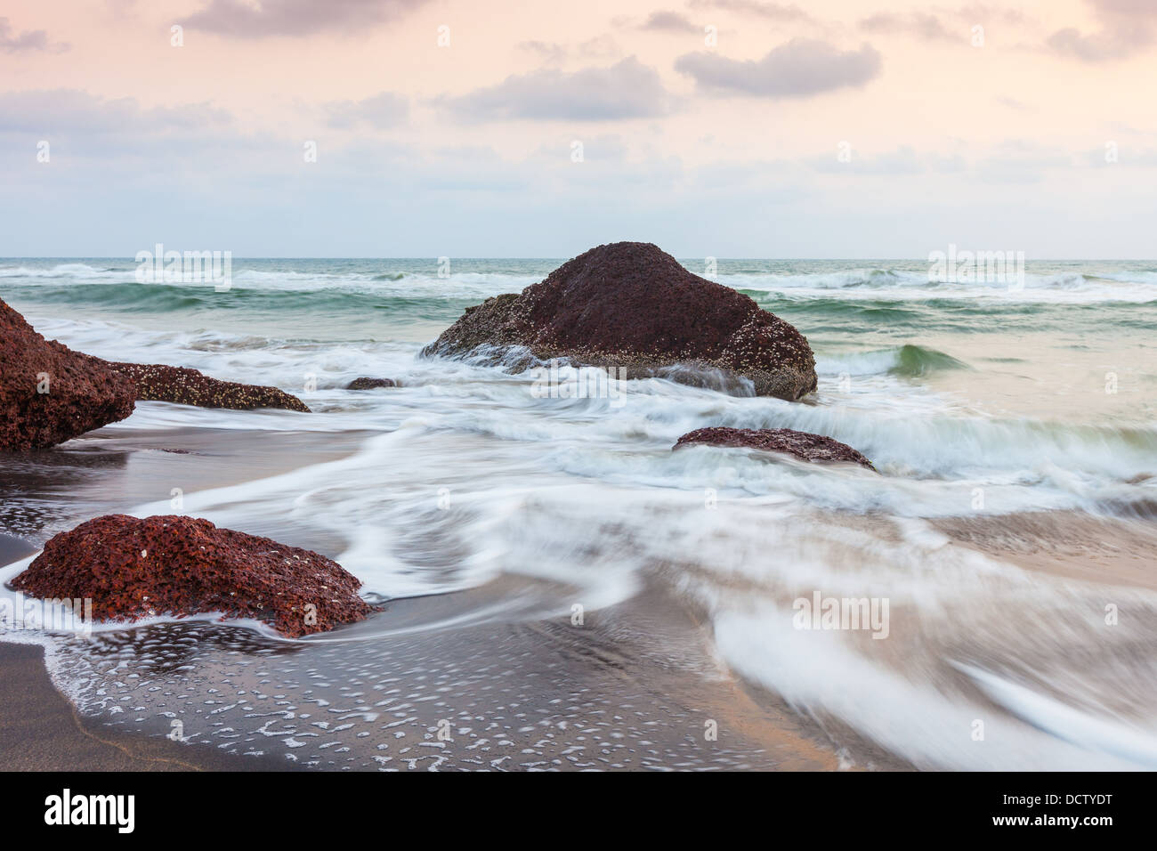 Indian Ocean at sunset. Varkala. Kerala. India Stock Photo - Alamy