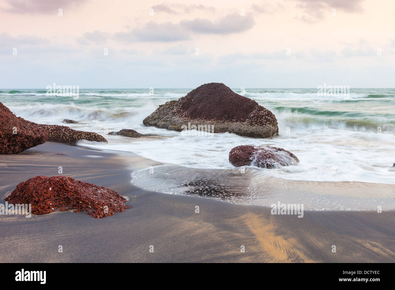 Indian Ocean at sunset. Varkala. Kerala. India Stock Photo - Alamy