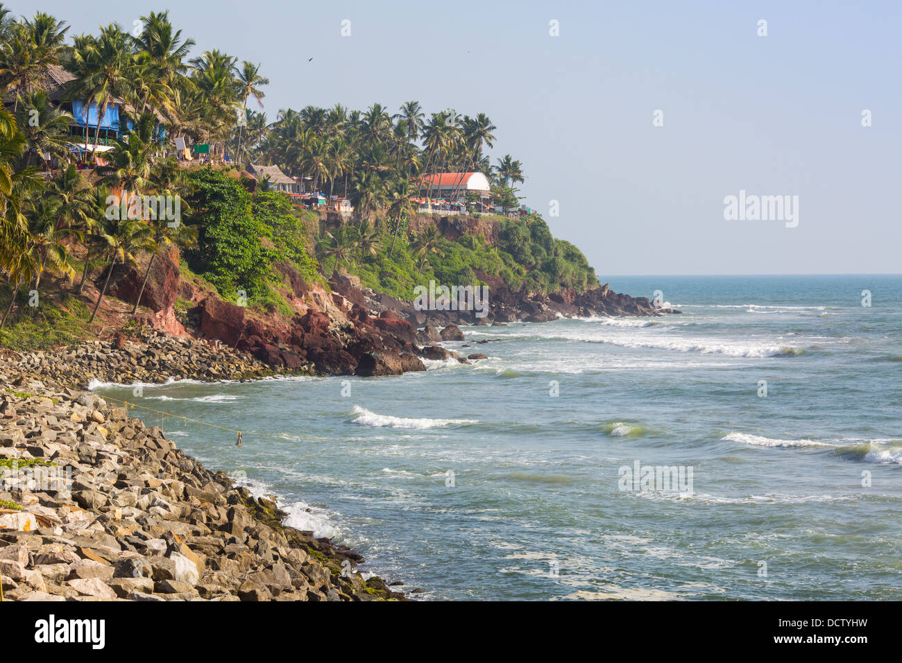 Varkala beach view. Kerala. India Stock Photo - Alamy