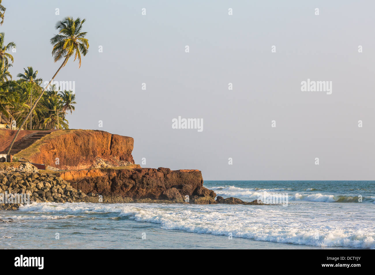 Varkala beach view. Kerala. India Stock Photo - Alamy