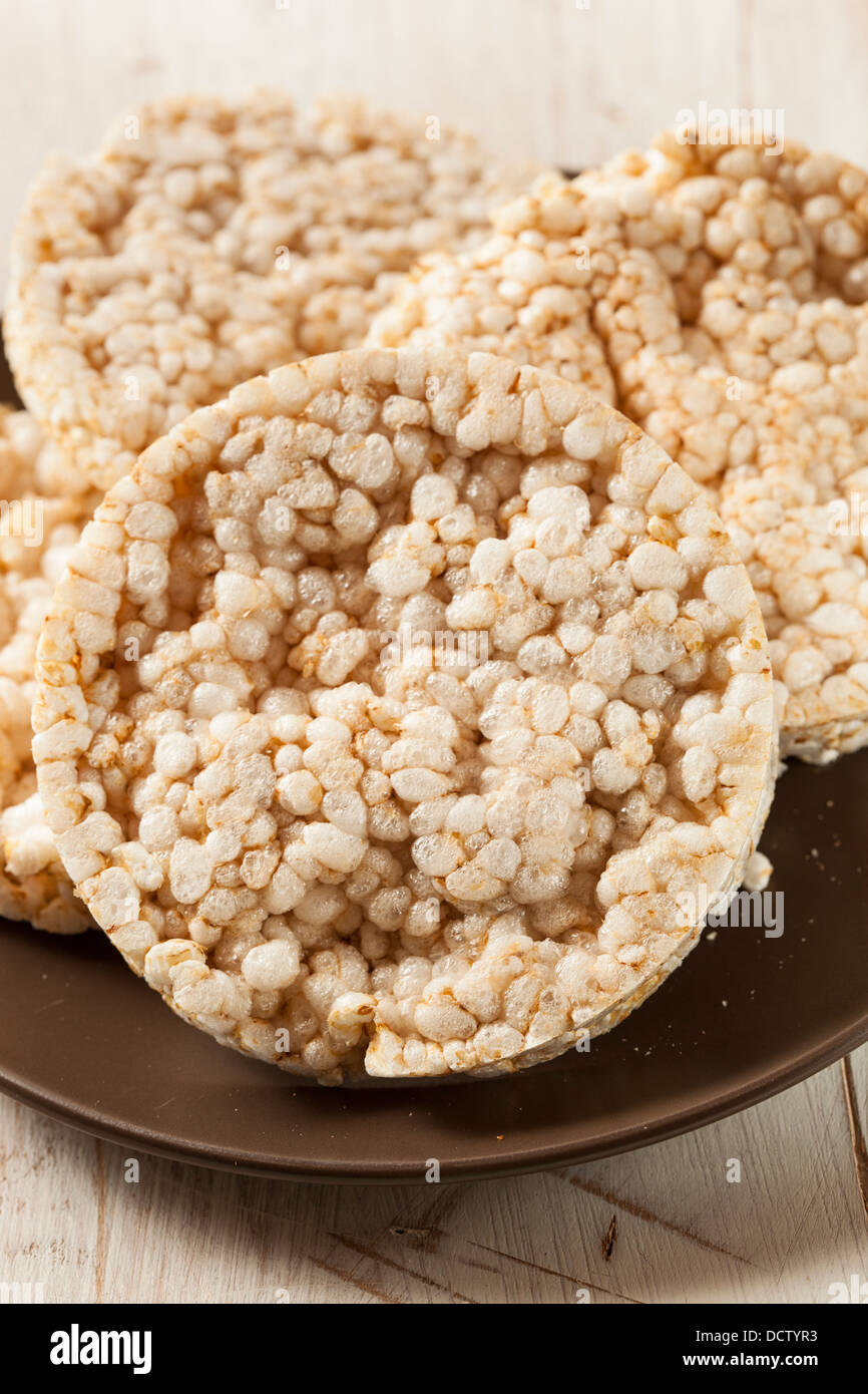 Healthy Organic Rice Cakes in a Stack Stock Photo - Alamy