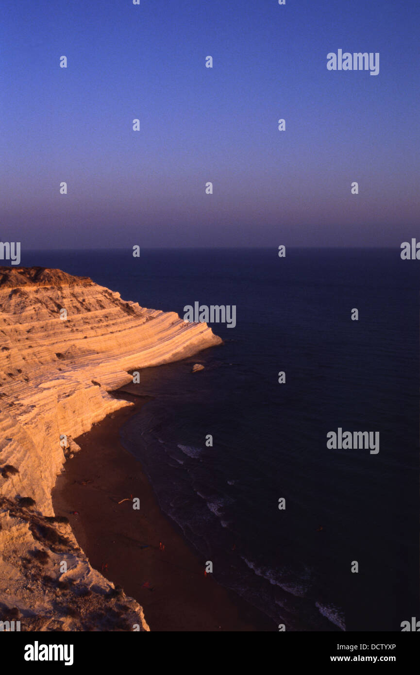 turkish steps at sunset , Agrigento region,Sicily,Italy Stock Photo - Alamy