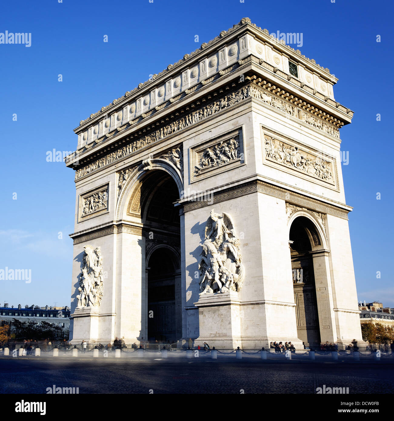 Arc de Triomphe square Stock Photo - Alamy