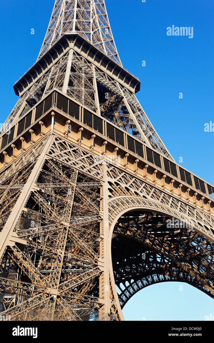 part of famous Eiffel tower Stock Photo - Alamy