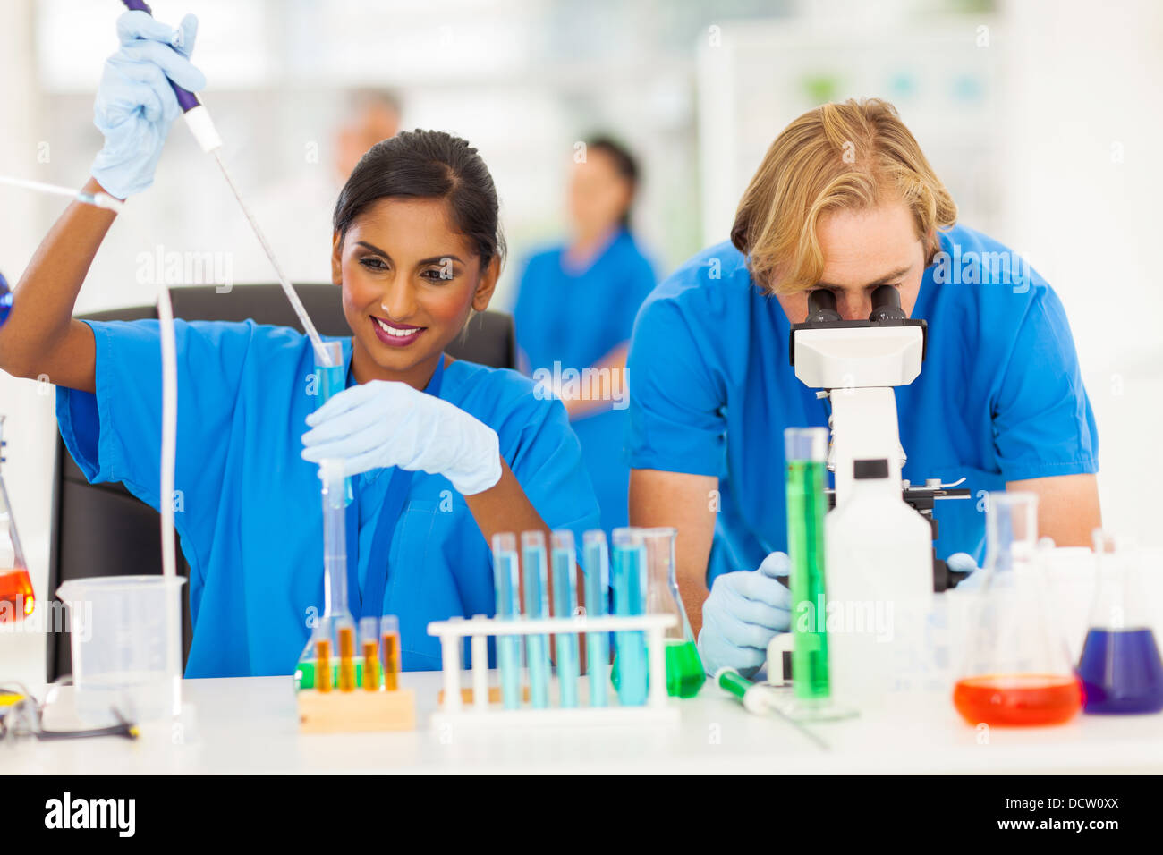 two scientists working in chemical laboratory Stock Photo - Alamy two scientists working in chemical laboratory Stock Photo - Alamy