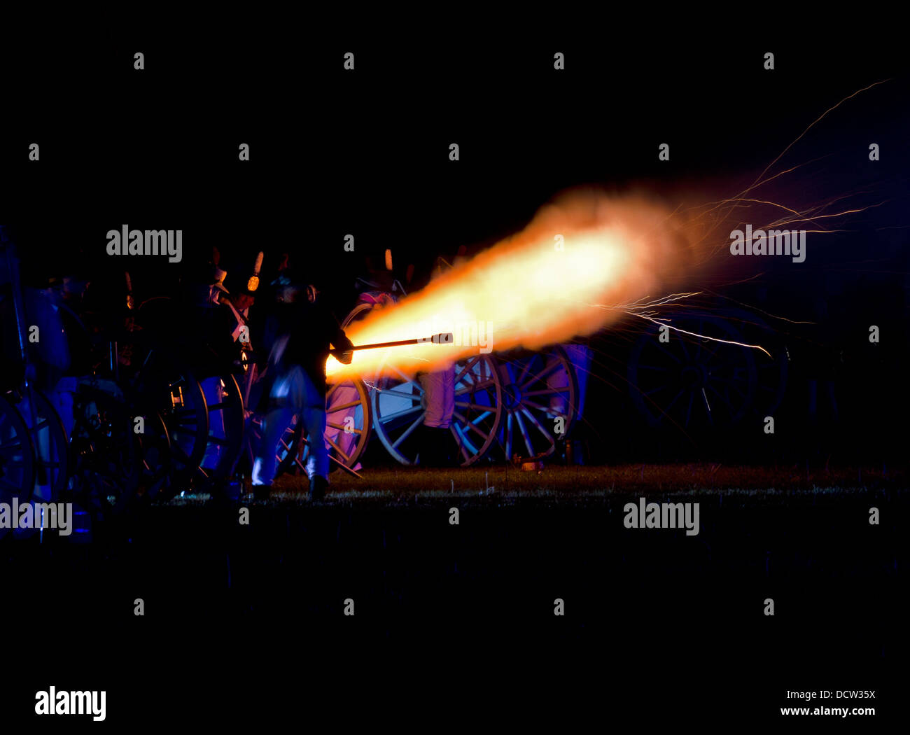 Artillery Fire Night