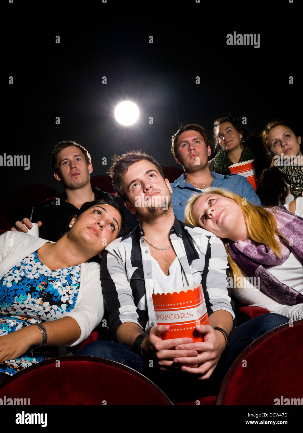 People at the cinema Stock Photo - Alamy