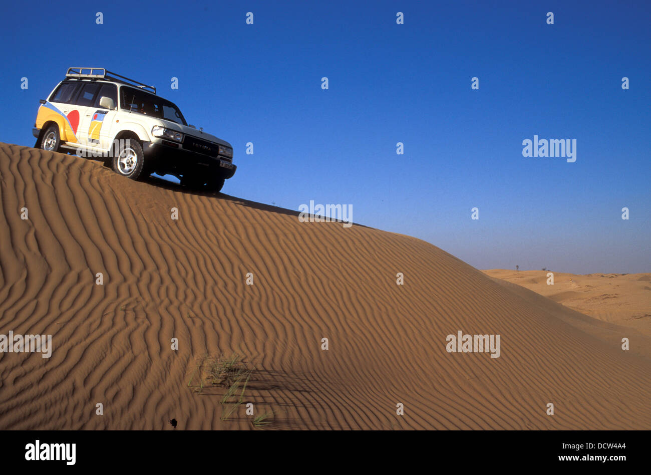 Dune driving in the interior of Dubai, United Arab Emirates Stock Photo ...