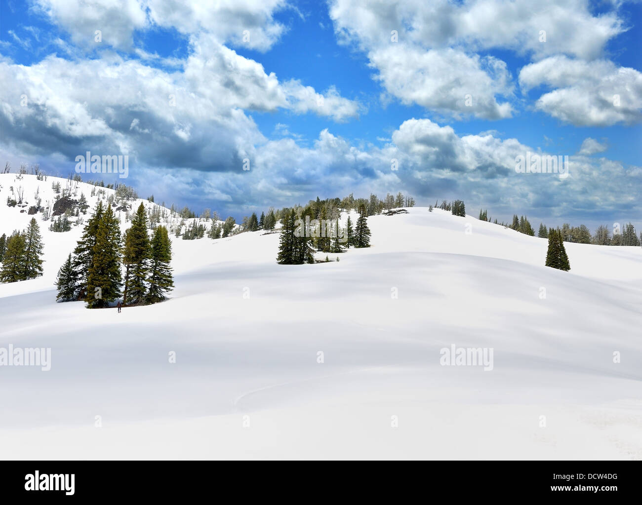 Snow In A High Mountains Stock Photo - Alamy