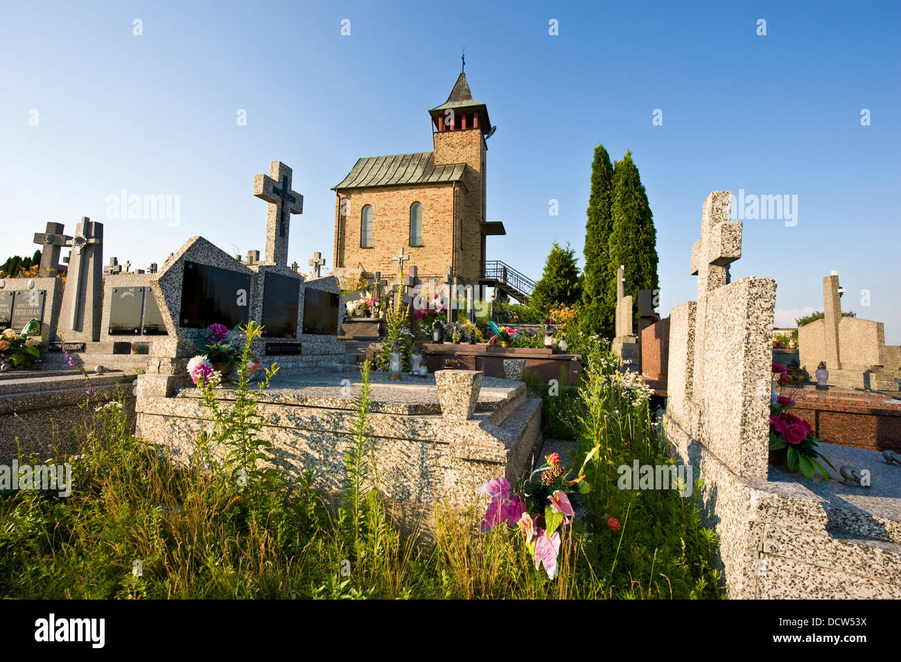 The cemetery in Rutki village in north-eastern Poland Stock Photo - Alamy