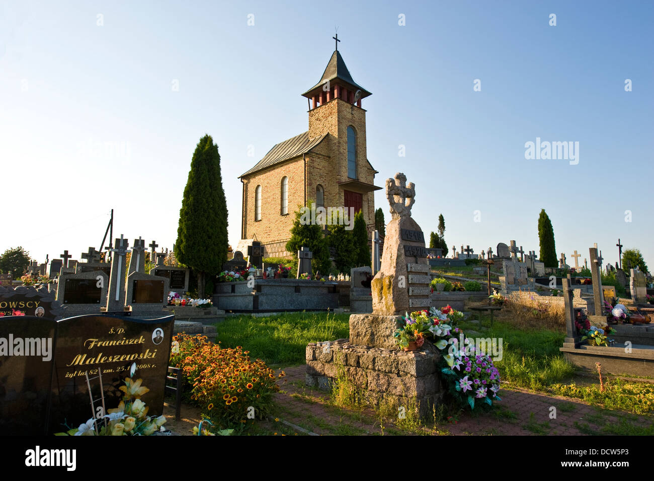 The cemetery in Rutki village in north-eastern Poland Stock Photo - Alamy