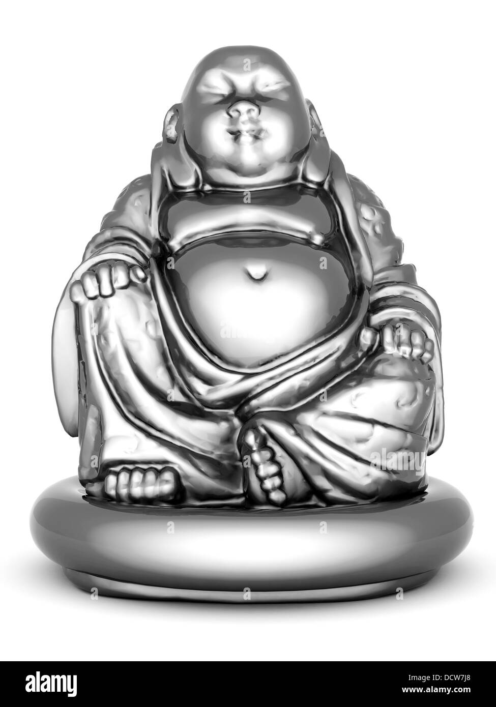 silver statue of Buddha Stock Photo - Alamy