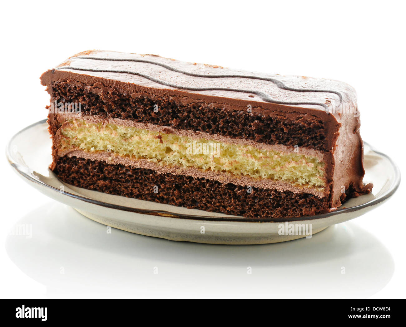 Slice sliced cake Cut Out Stock Images & Pictures - Alamy