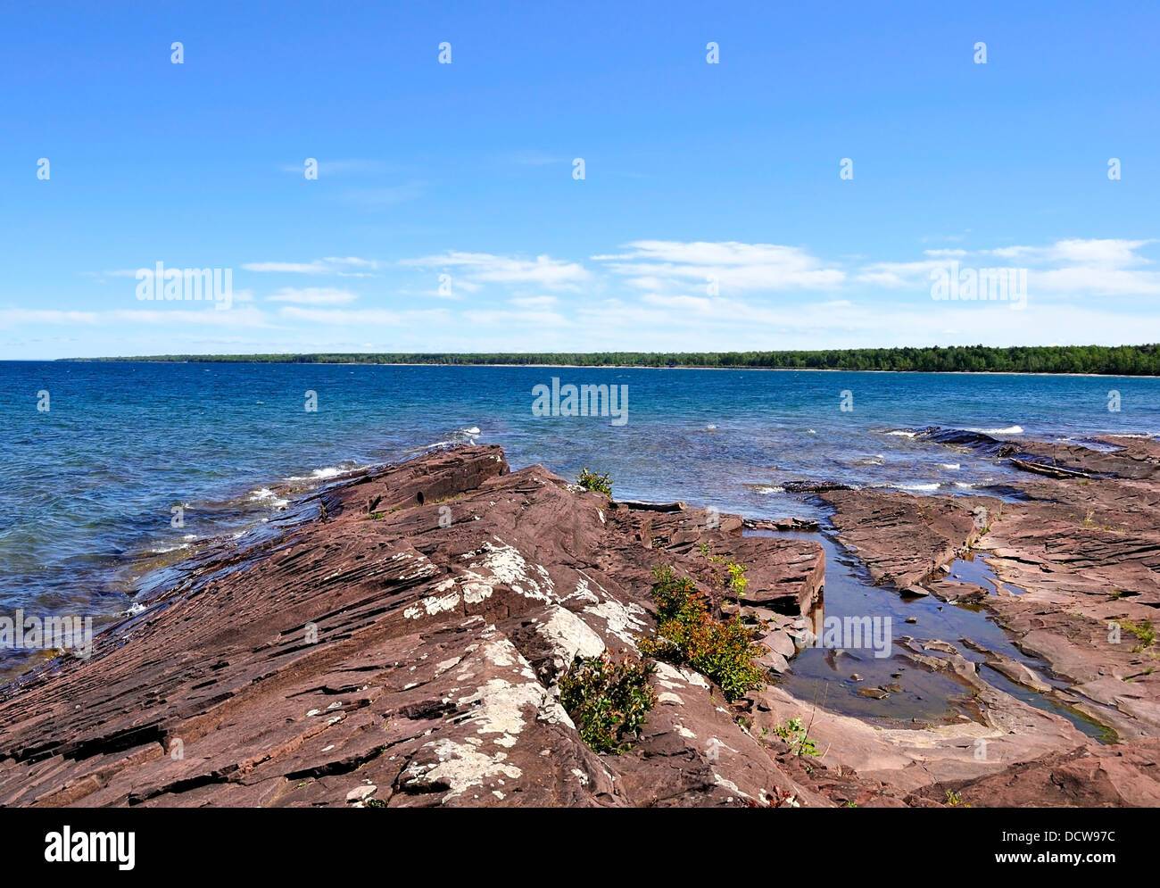 shore of lake michigan Stock Photo - Alamy
