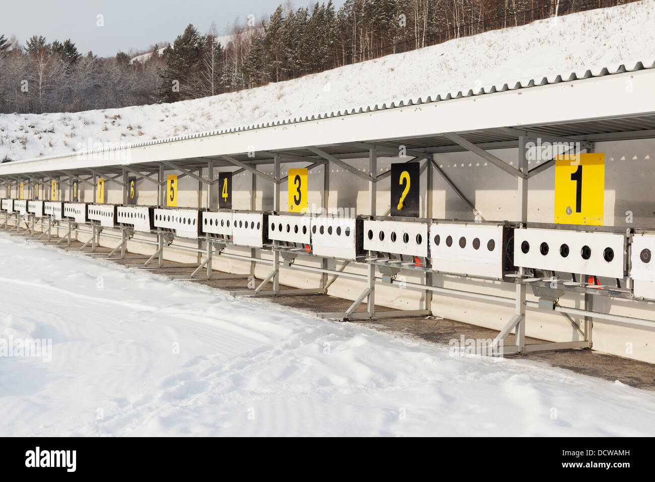 Biathlon shooting target hi-res stock photography and images - Alamy