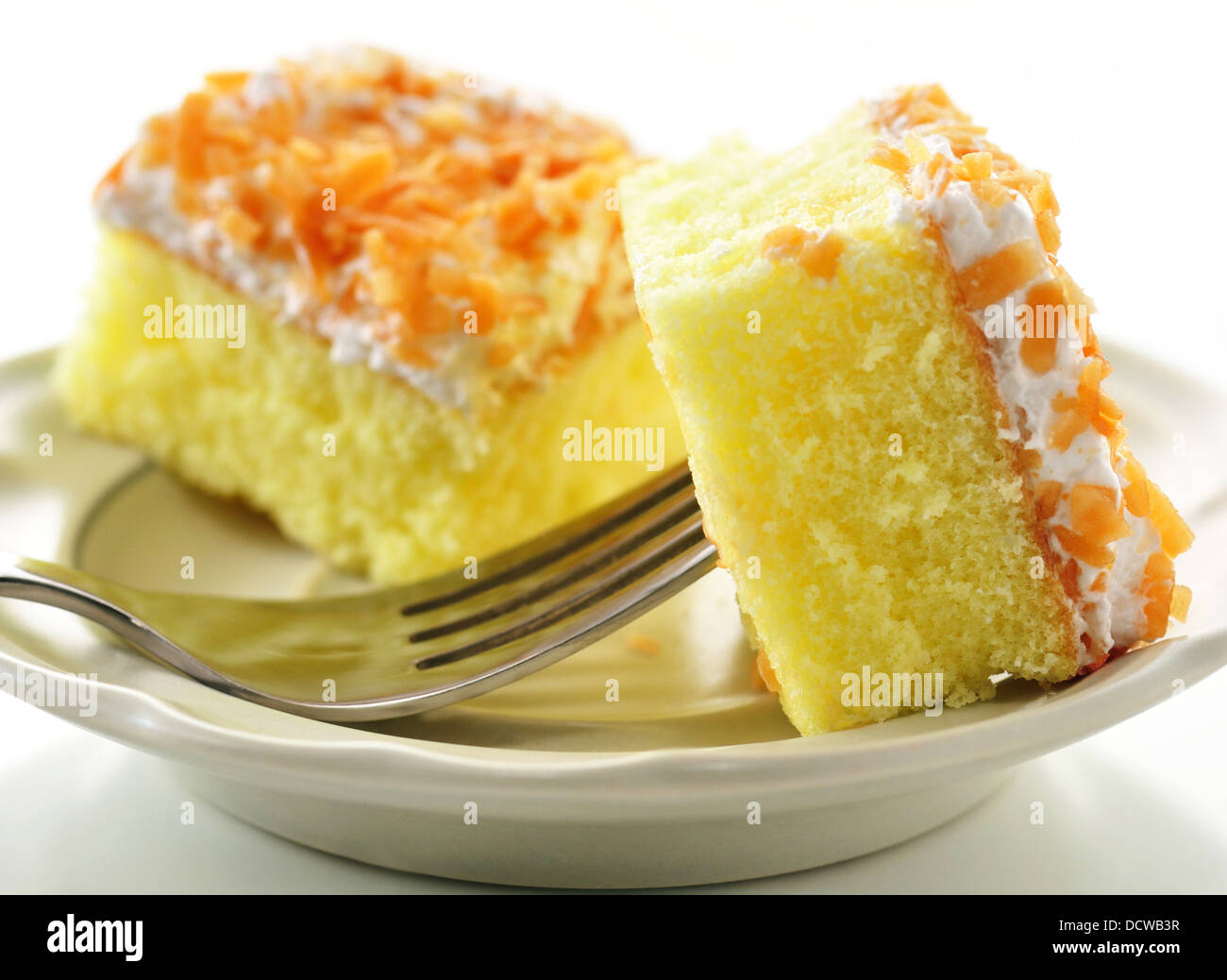 fresh cake on a plate Stock Photo - Alamy