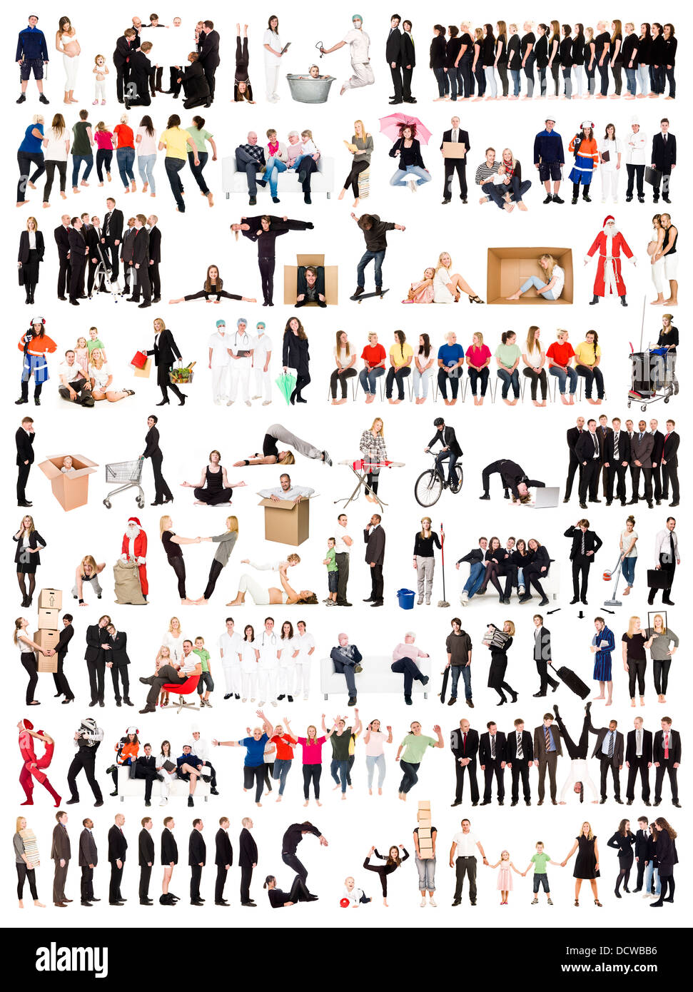 Collage of People Stock Photo - Alamy