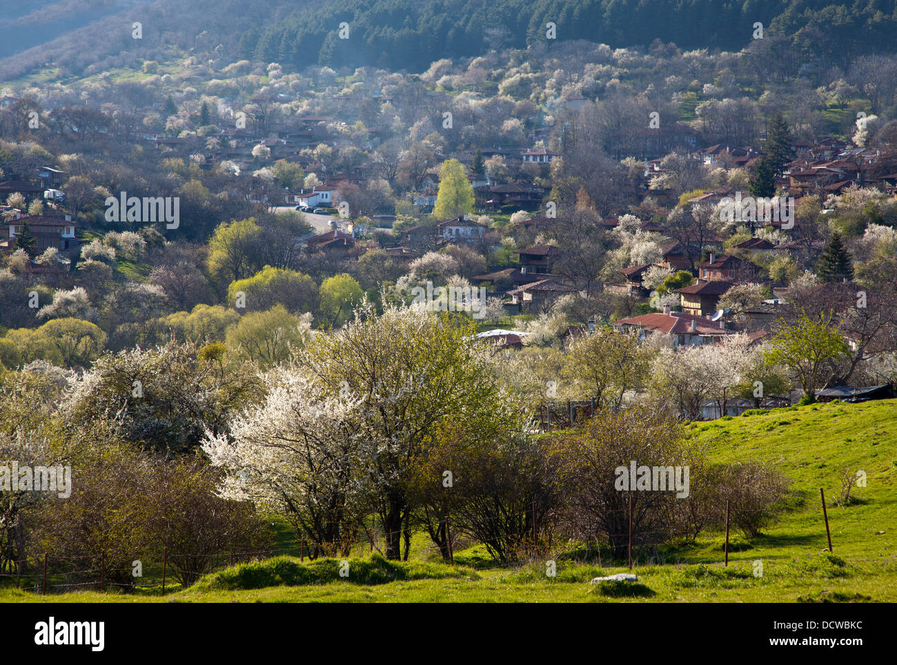 Village in the mountains Stock Photo - Alamy