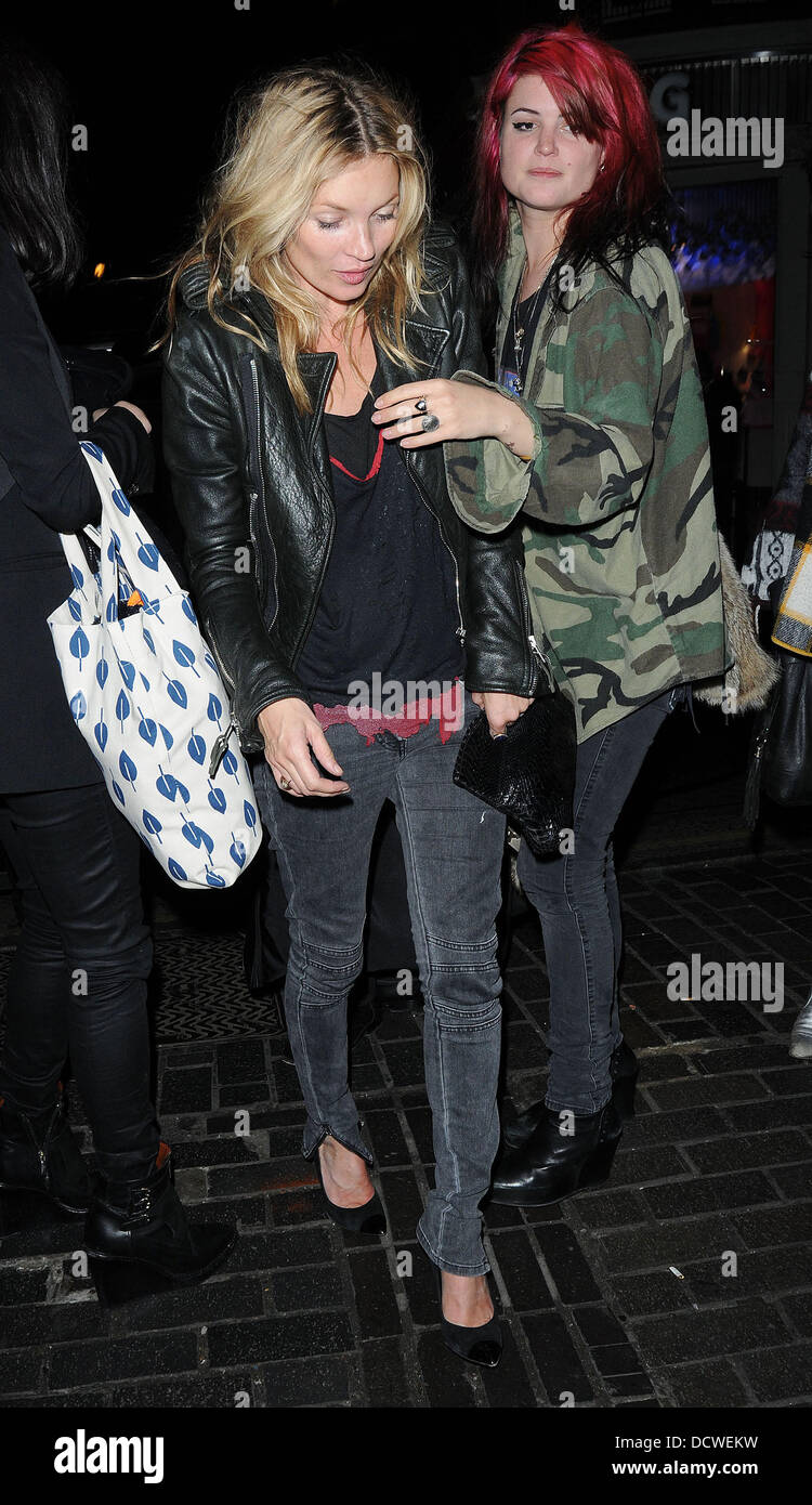 Kate Moss and Alison Mosshart at The Box Club, London, England - 23.11. ...